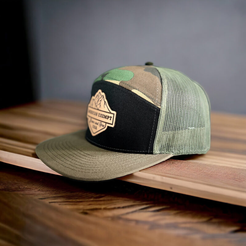 Brave And Free Leather Patch 7 Panel - American Exempt Apparel