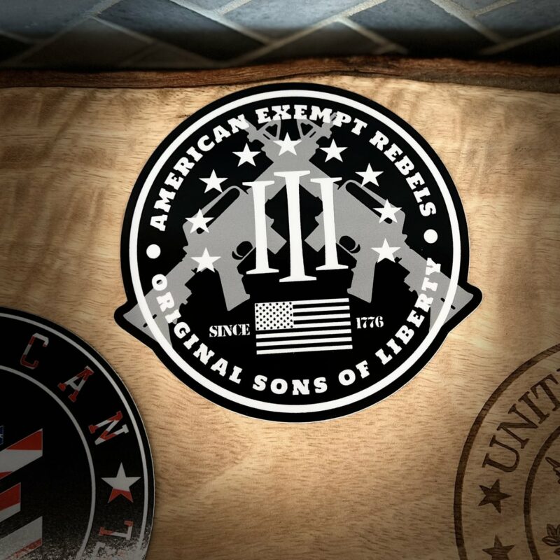 AE Original Sons Of Liberty Decal - American Exempt Apparel