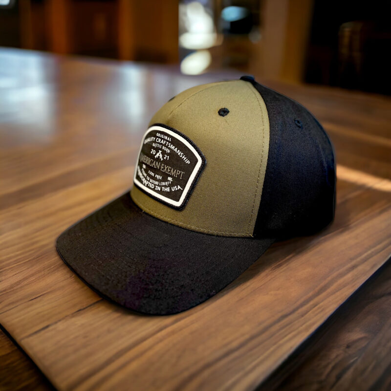 Battle Born Hat Army And Black - American Exempt Apparel